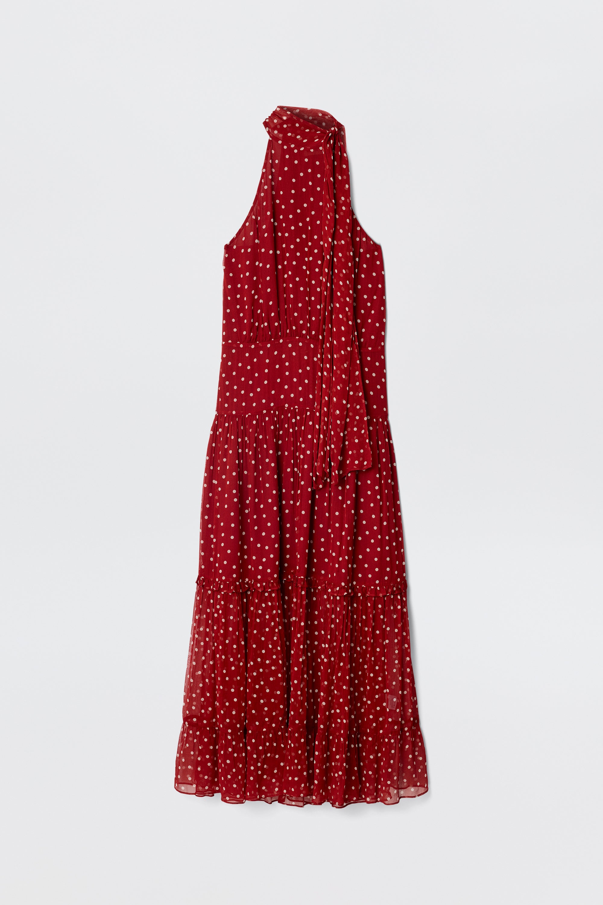 Abi Midi Dress in Layla Dot Red