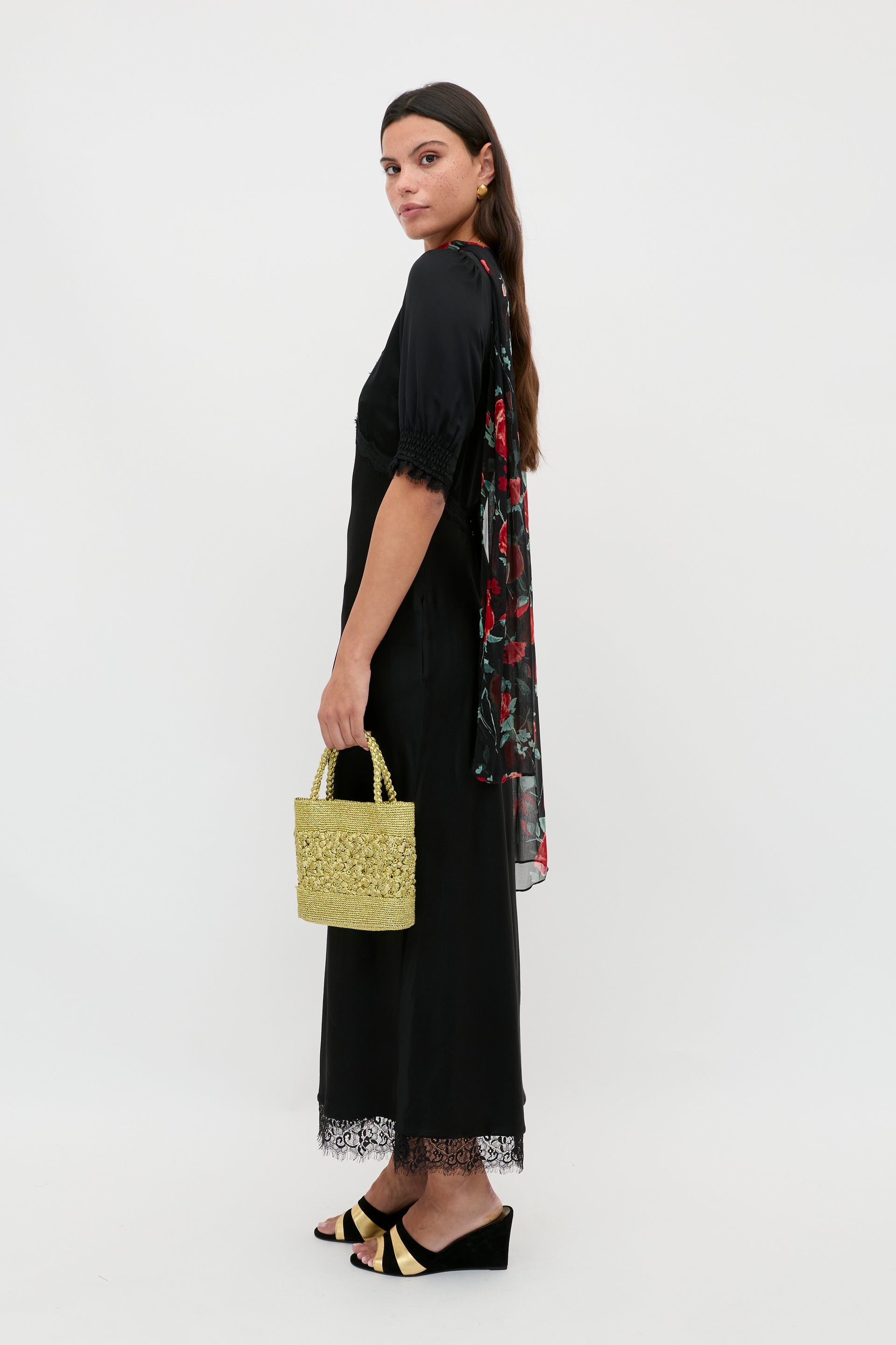 Annina Midi Dress in Black