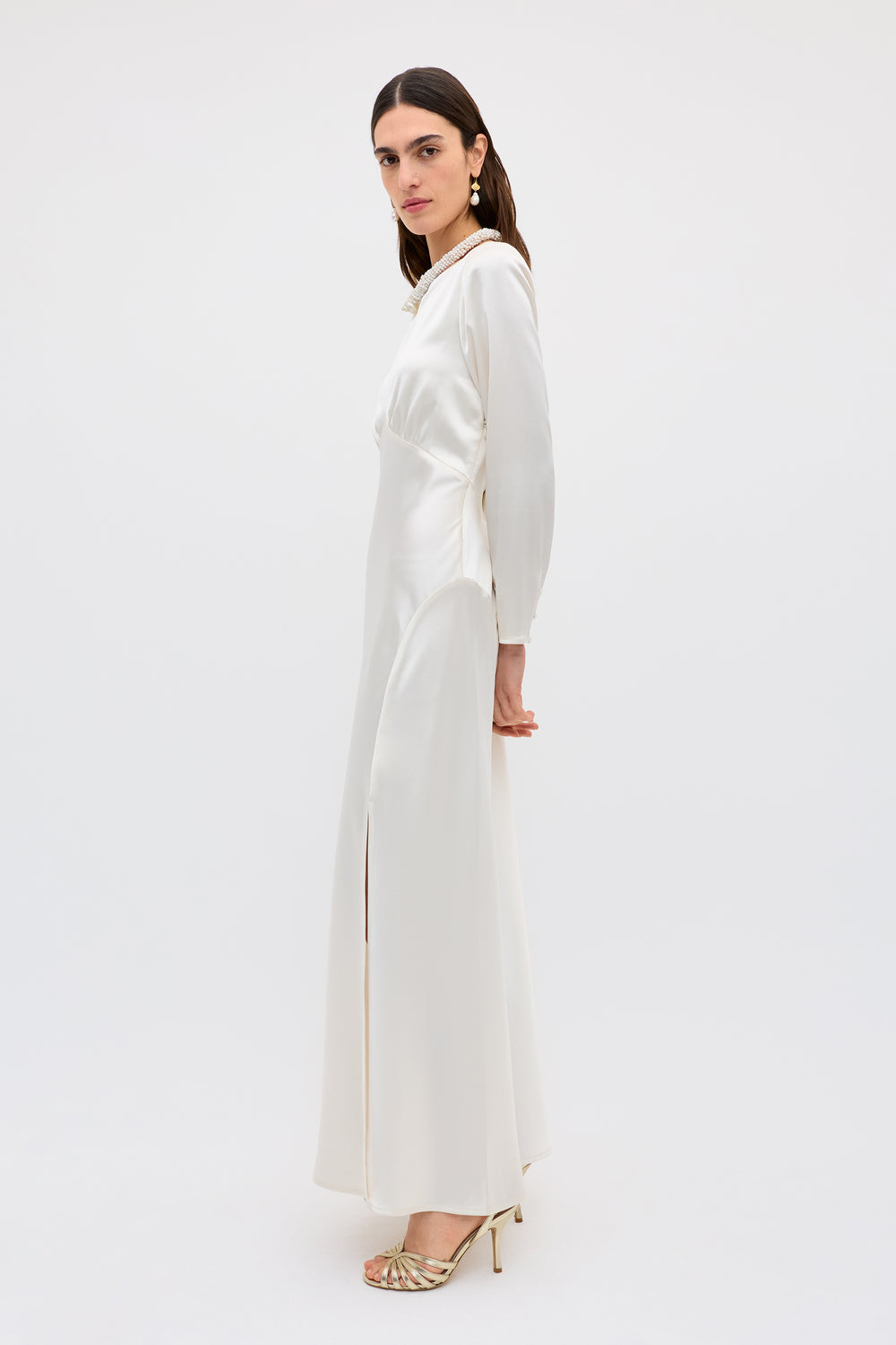 Devina Gown in Ivory Pearl | RIXO ⋆