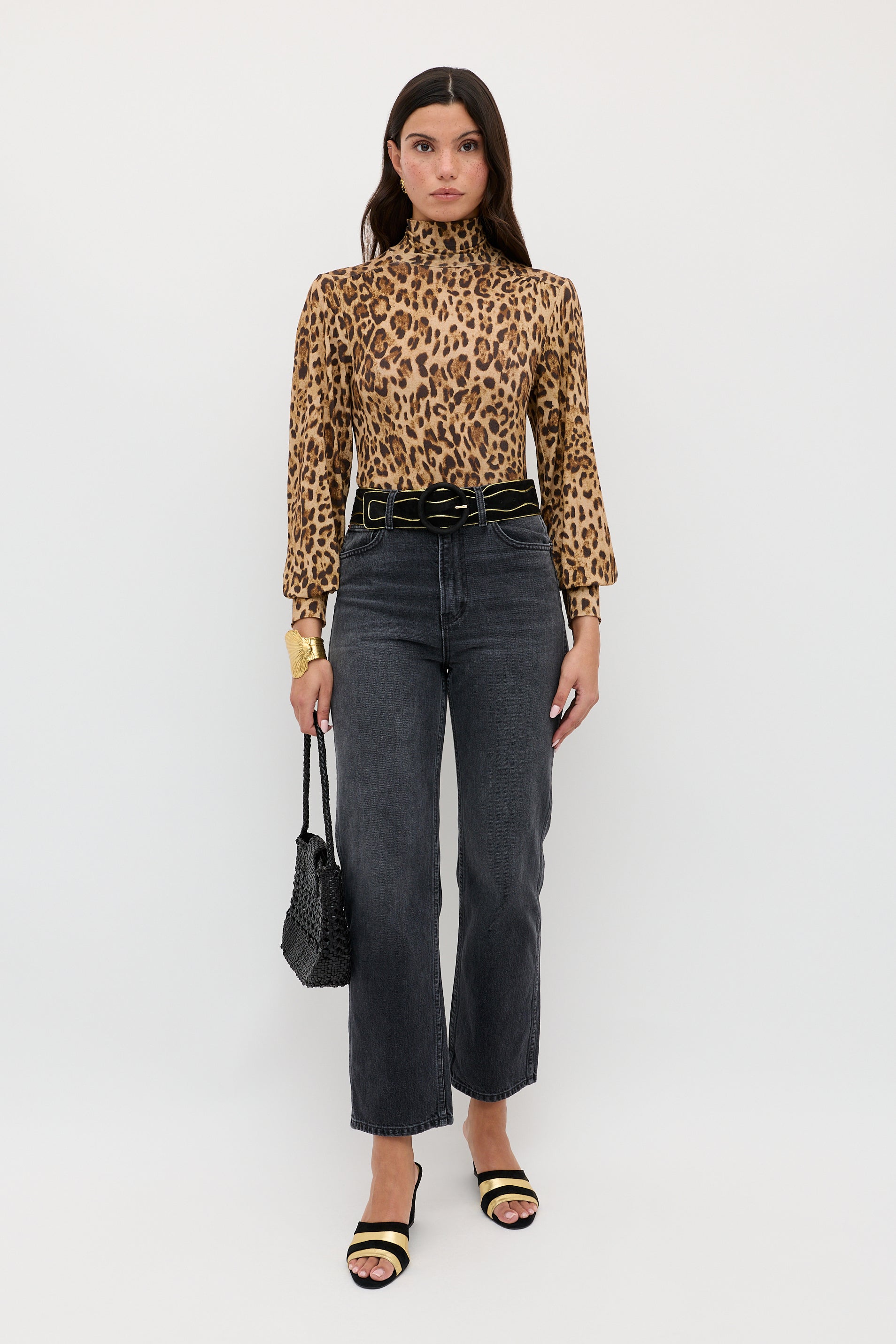 Suki Top in Mila Leopard Brown | RIXO ⋆