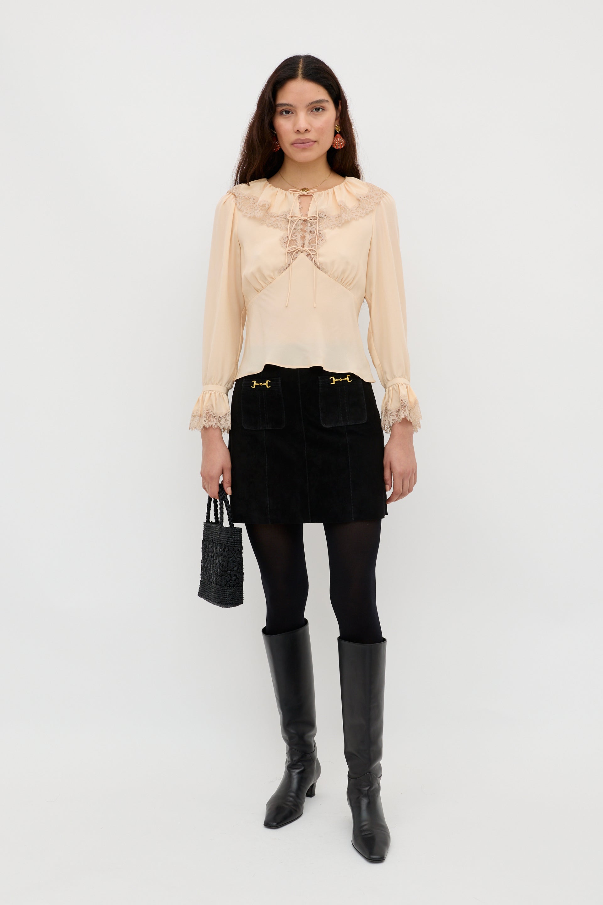 Aimme Silk Blouse in Cream Shell