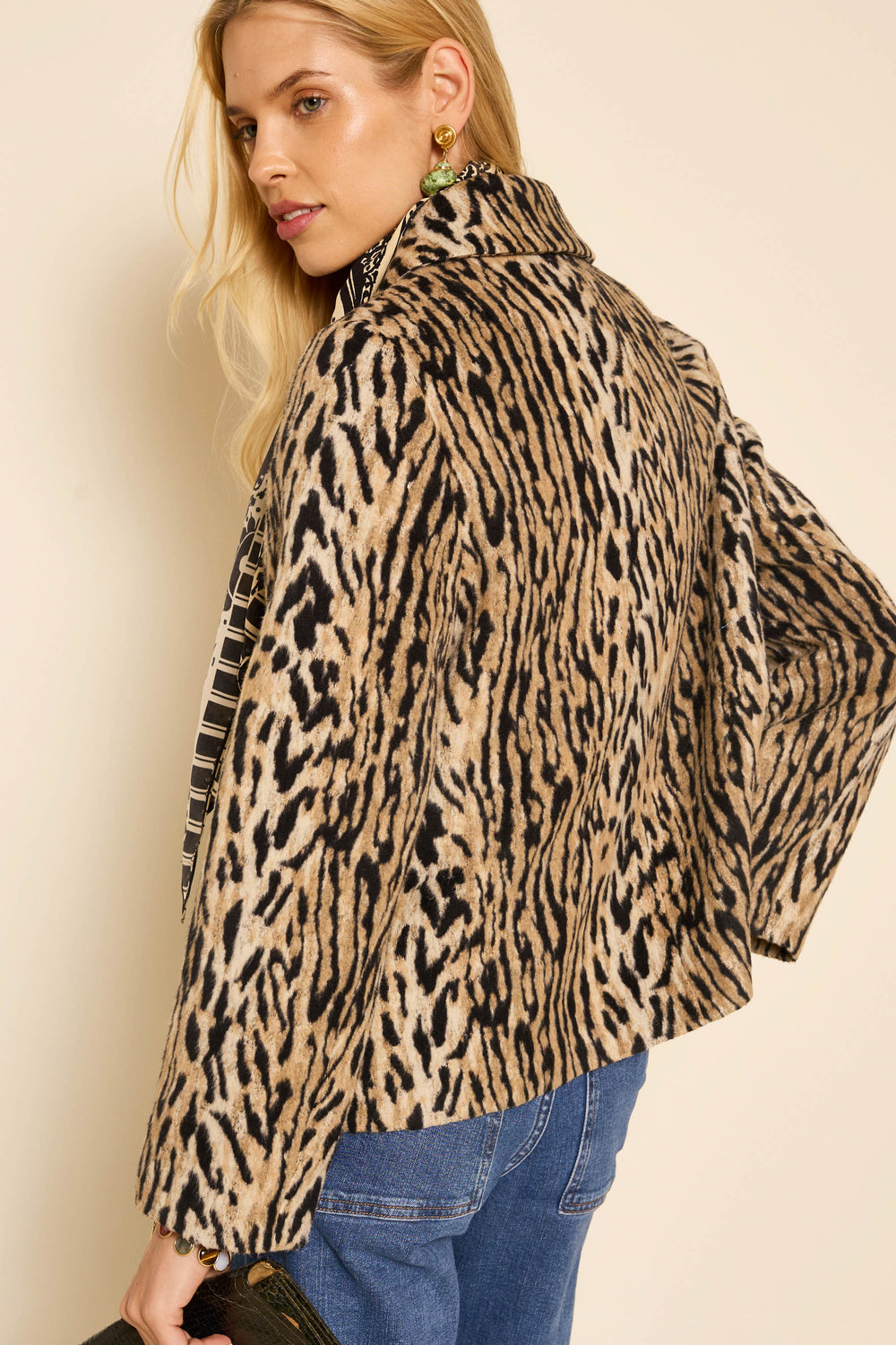 Tommie Leopard Jacket in Brown Bohemia Leopard