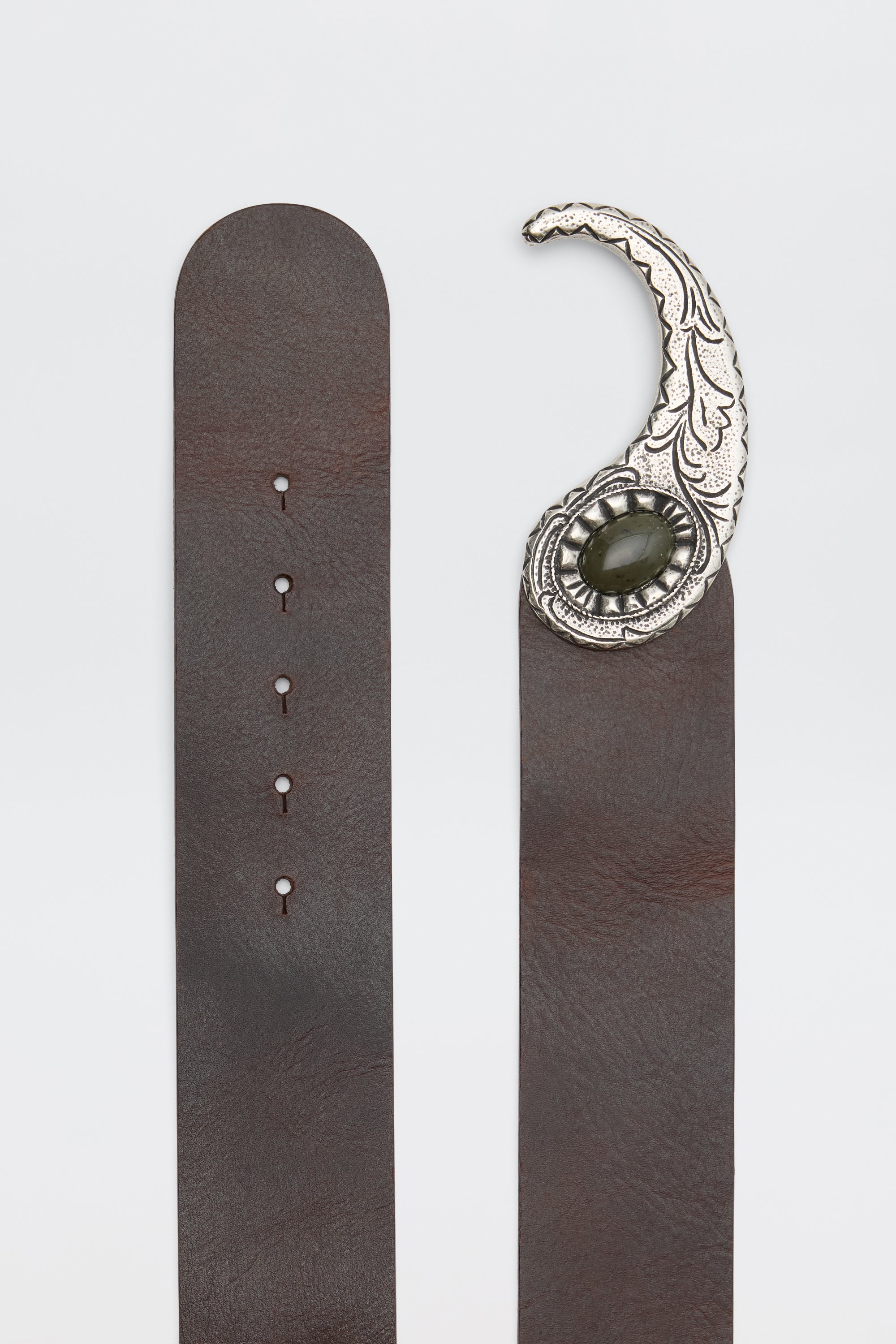 Daniella Leather Belt in Dark Brown | RIXO ⋆