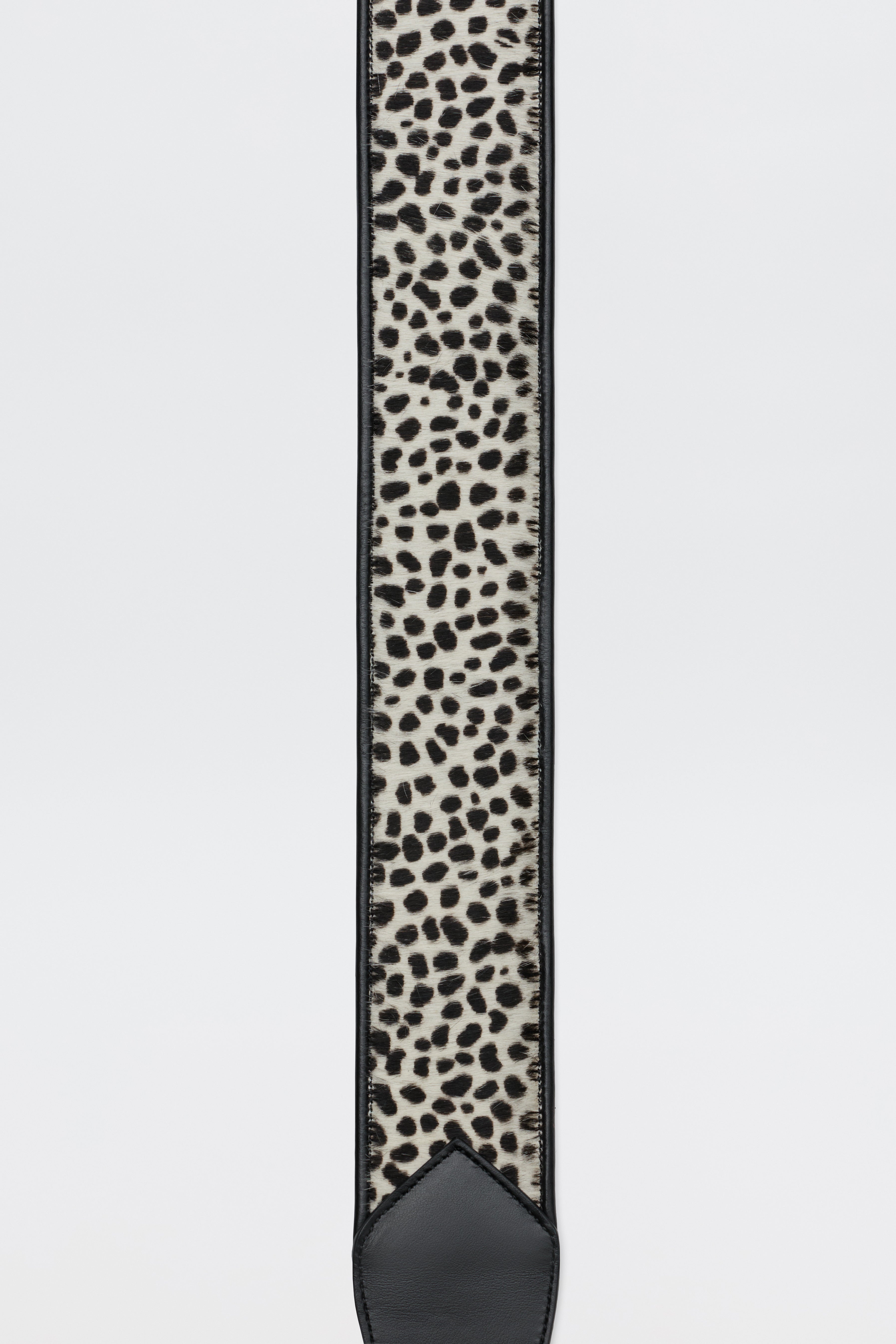 Calista Pony Hair Belt in Zandra Animal Brown | RIXO ⋆