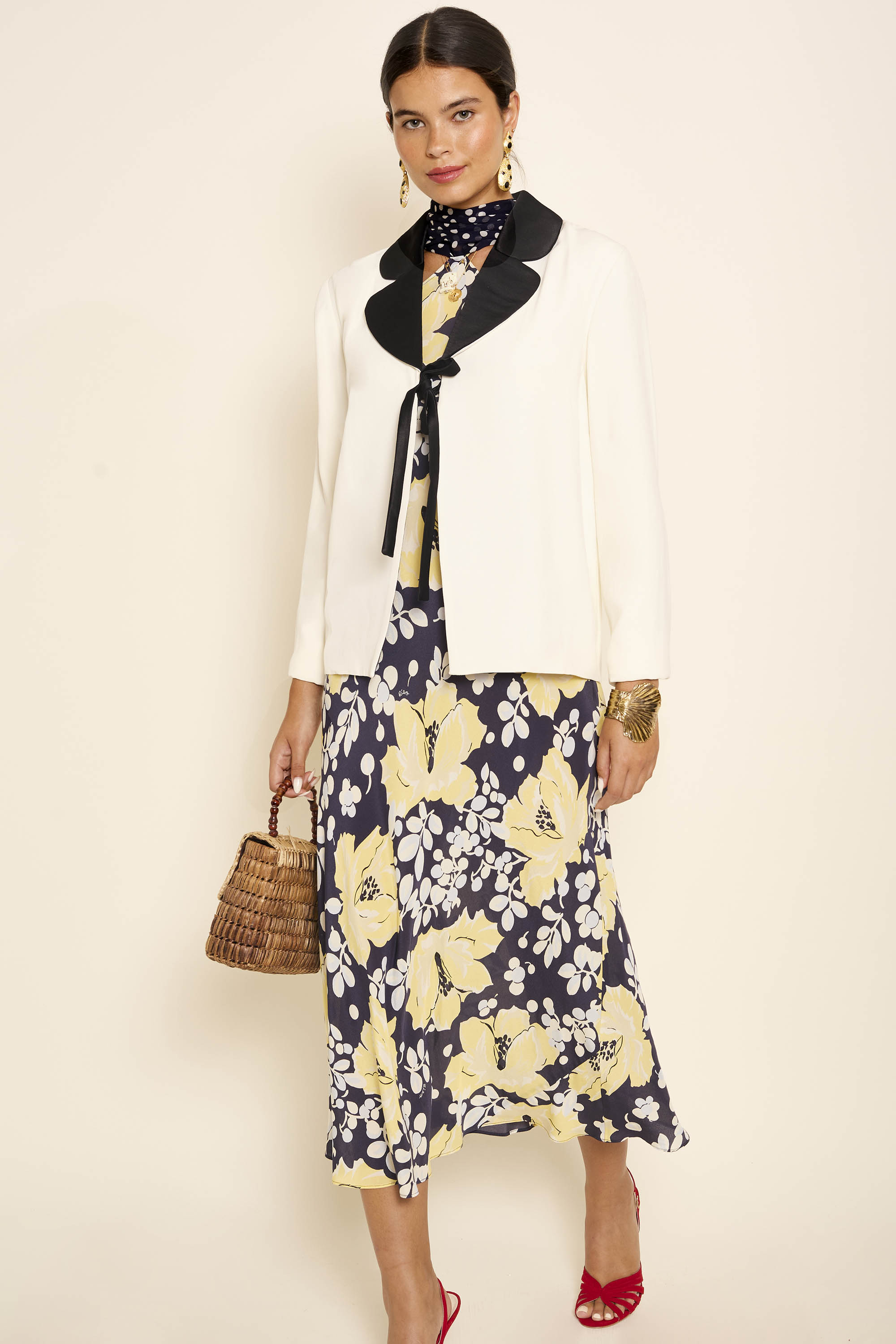 Hayley - Umbrella Floral Navy Mix – RIXO ⋆