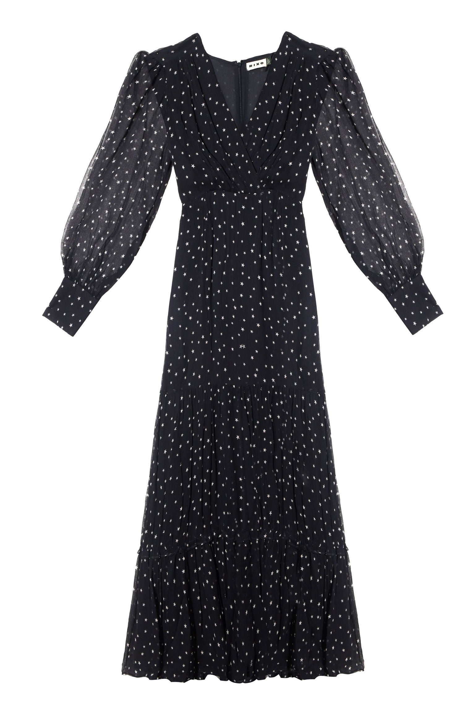 Elsie Midi Dress in Starry Night Navy