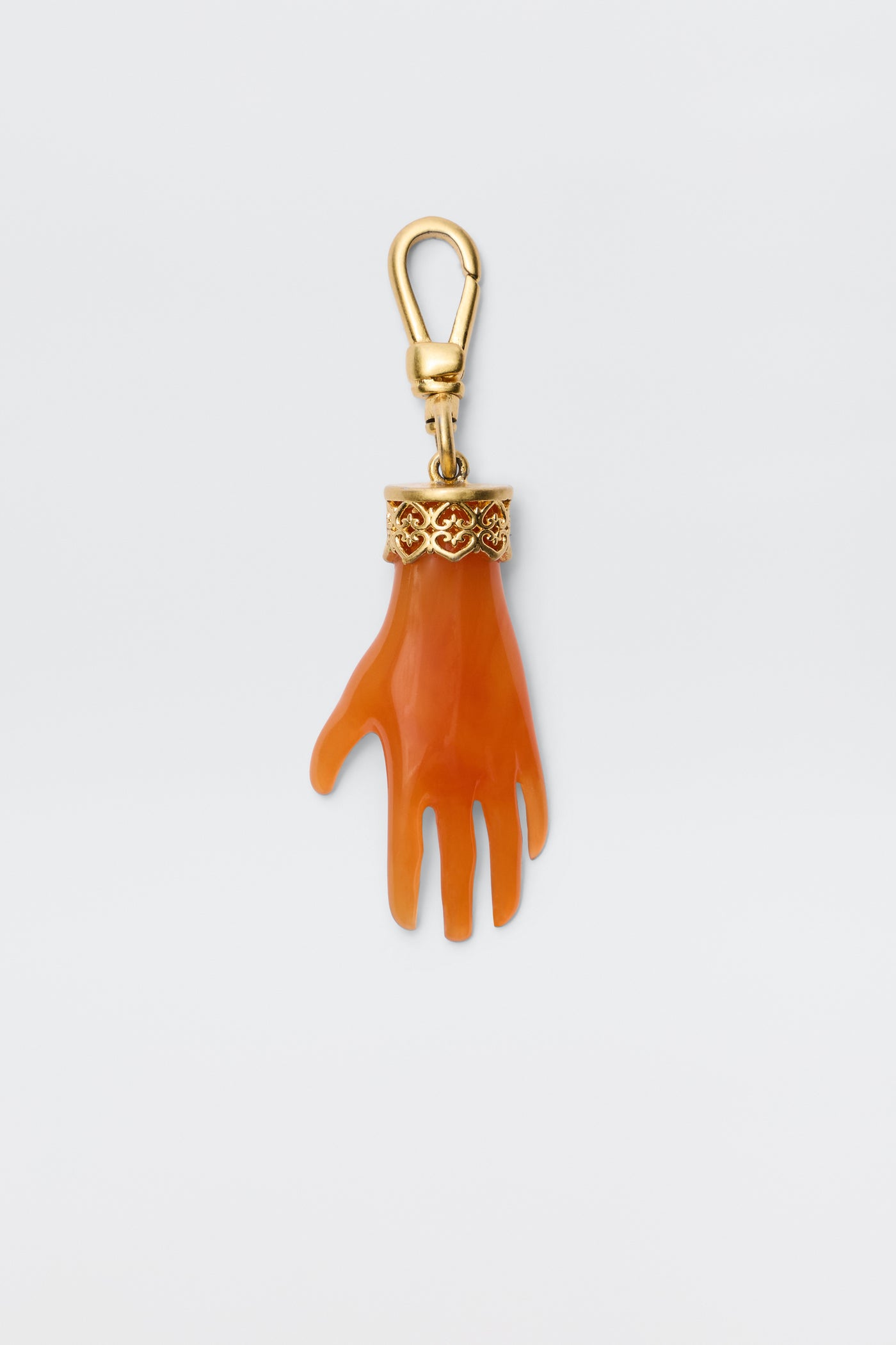 Hand Charm in Orange