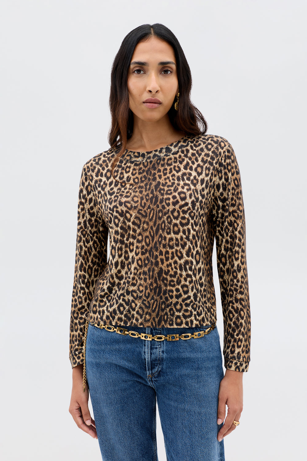 Phaedra T-Shirt in Lyra Leopard Black