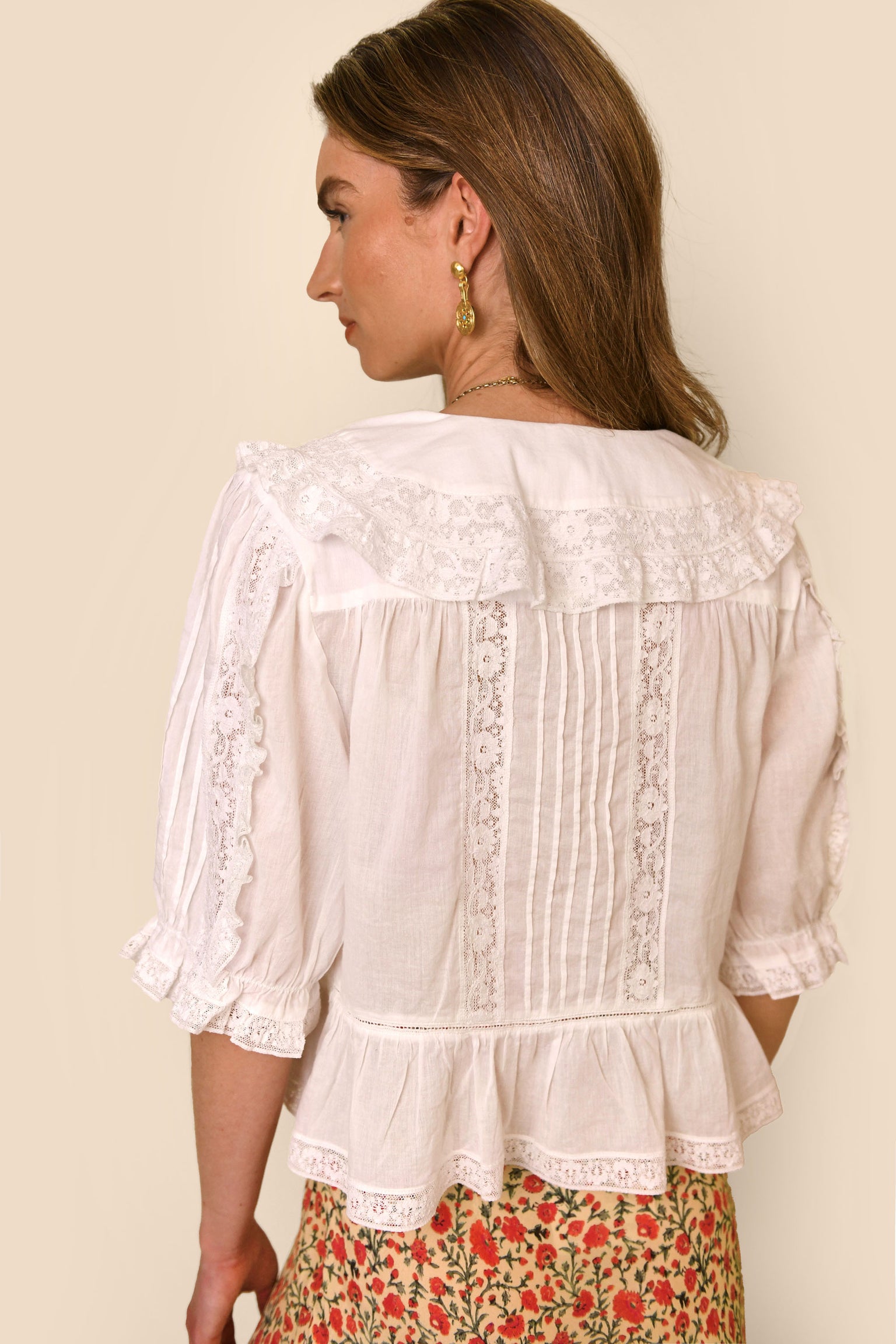 Ellery Cotton Blouse in White