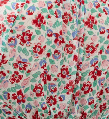 Julien Chiffon Scarf in Pink Jeannie Bloom Ivory | RIXO Worldwide ⋆