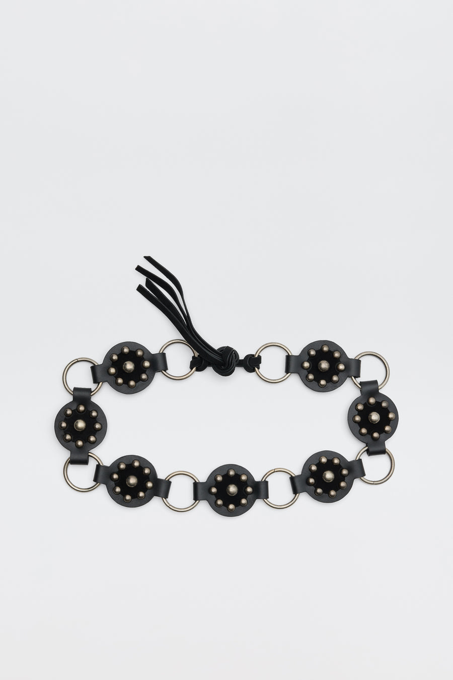 Kassy Leather Studded Belt in Black | RIXO USA ⋆